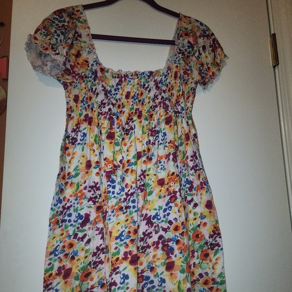 H&M | Tops | Hm The Garden Collection Off The Shoulder Flowy Top | Poshmark